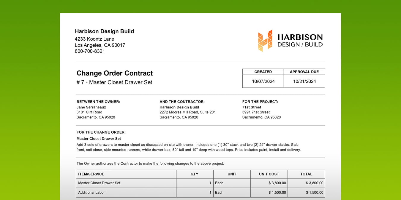 Change Orders 101: Everything You Need to Know